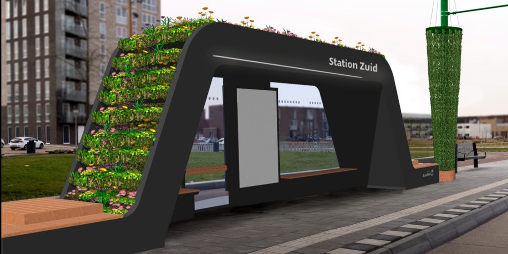 Groene bushalte met materialenpaspoort in Arnhem - Bouw en Uitvoering