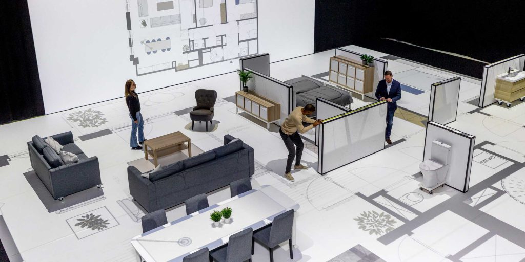 Projectievloer laat je real-life in nog te (ver-) bouwen woning lopen ...