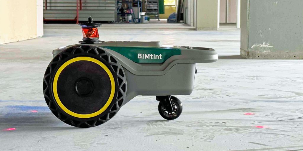 Printrobot tekent bouwtekeningen direct op bouwvloer - Bouw en Uitvoering